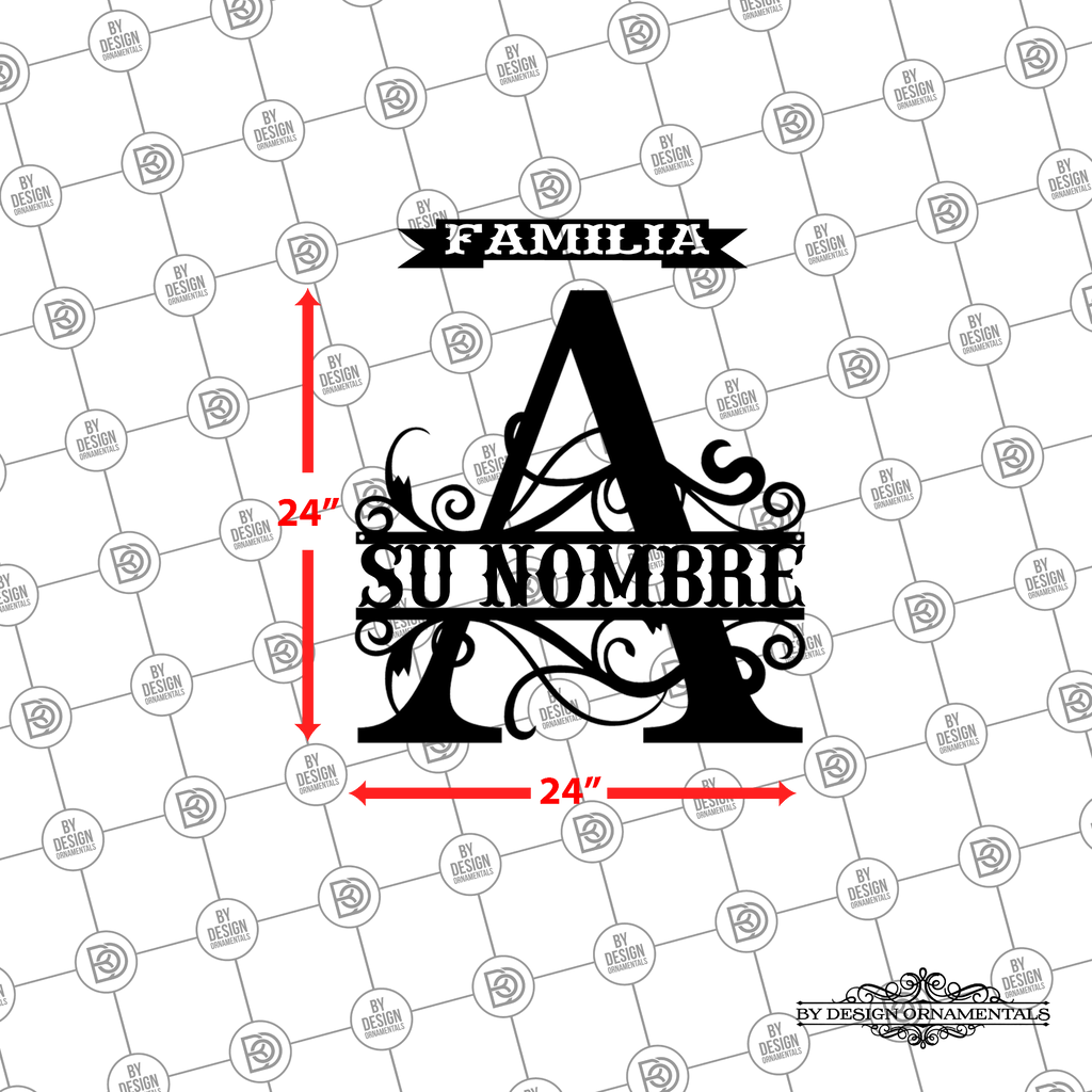 10 - Personalized Single Split Letter Wall Décor